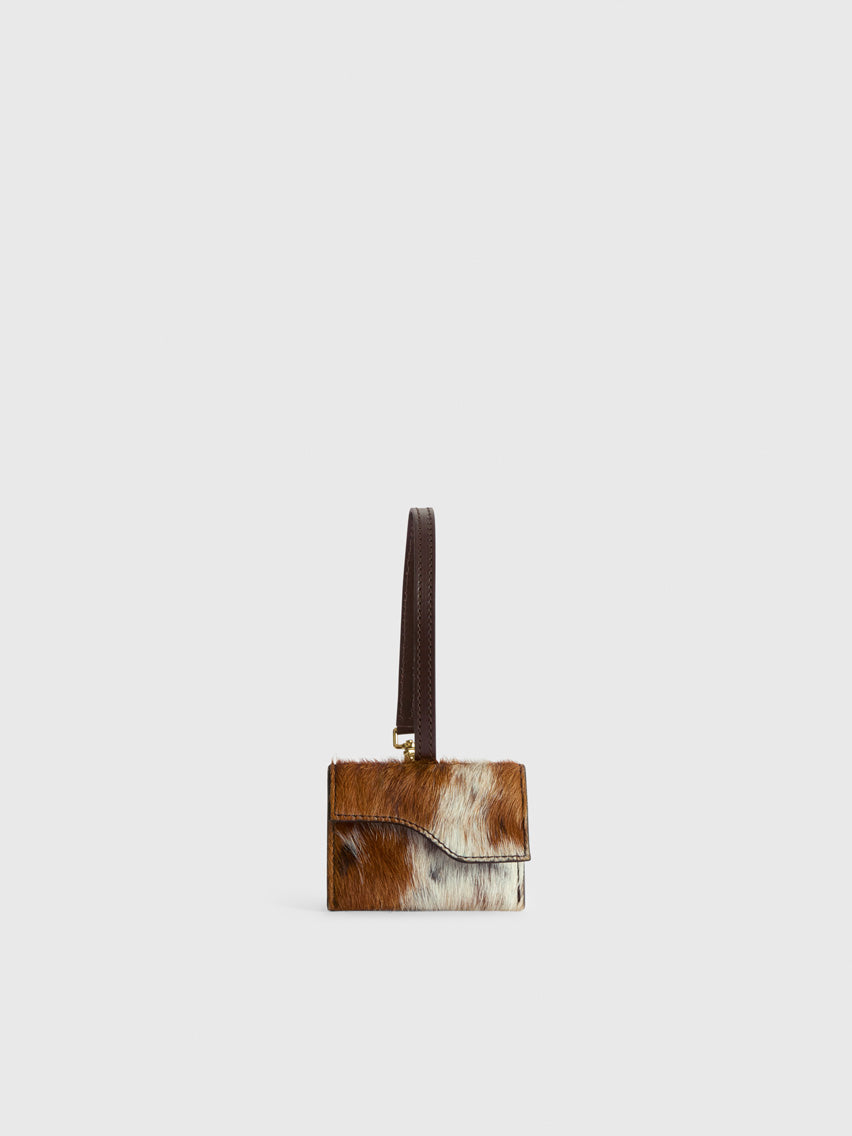 Selva Unique/Walnut Cow Print/Leather Key chain | ATP Atelier ...